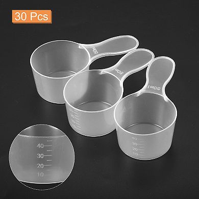 30Pcs Plastic Measuring Spoons 25g/50ml Table Spoon Powder Scoops Spoon ...