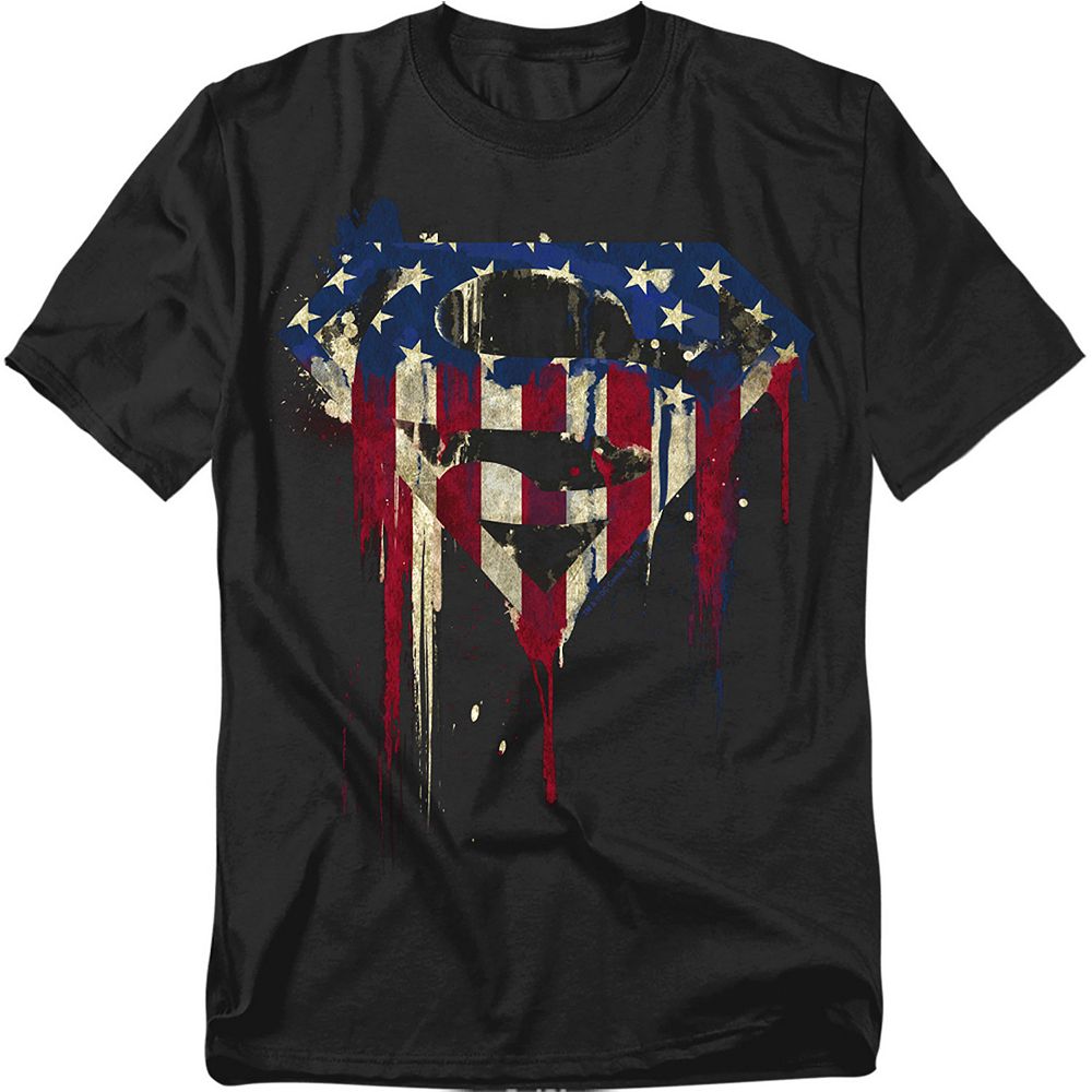 Big & Tall DC Comics Superman Dripping Shield Graphic Tee