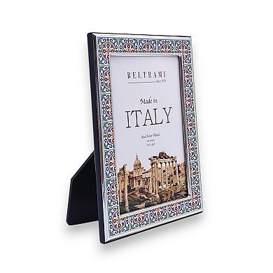 Discover Europe Tiled Beltrami 4" x 6" Picture Frame Table Decor