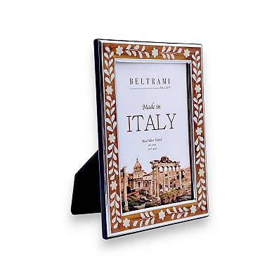 Discover Europe Beltrami 4" x 6" Floral Picture Frame Table Decor