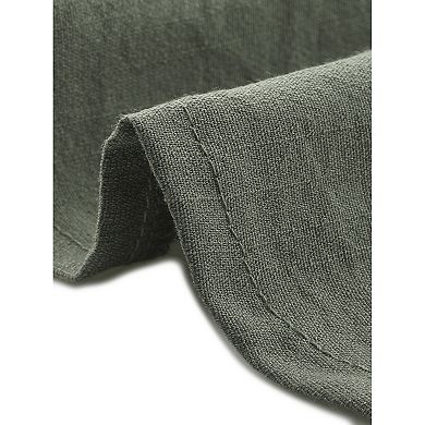 Button Down Shirt Dress for Women's Casual Collar 3/4 Sleeve Shirts Dresses