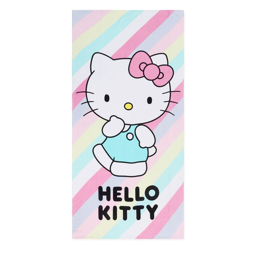 Hello Kitty Striped Beach Towel