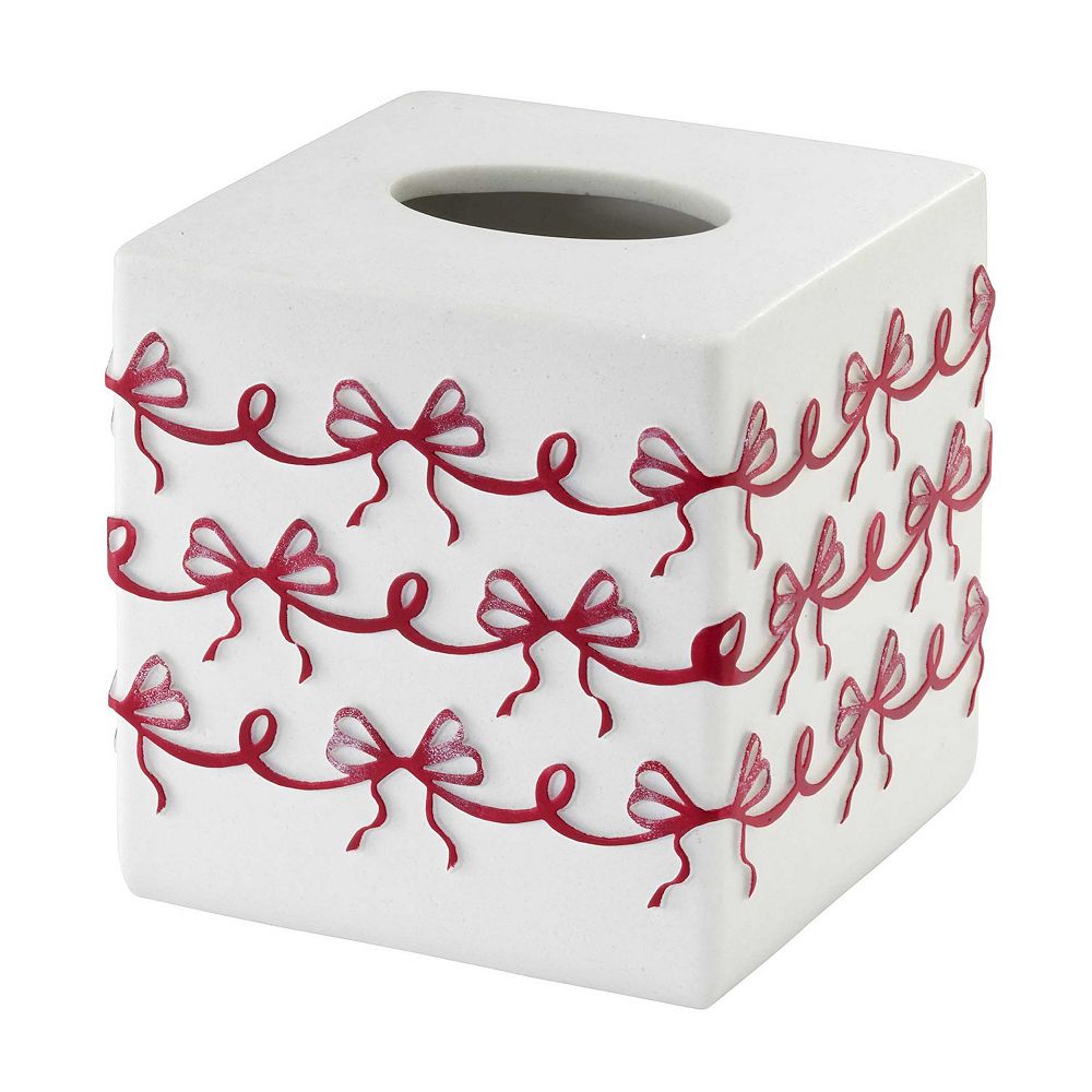 Avanti Christmas Bows Tissue Box Cover