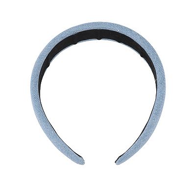 Denim High Cranium sponge Headbands 1.18" Width 1 Pc