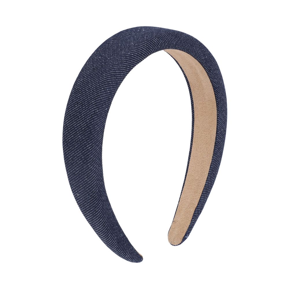 Denim High Cranium sponge Headbands 1.18" Width 1 Pc