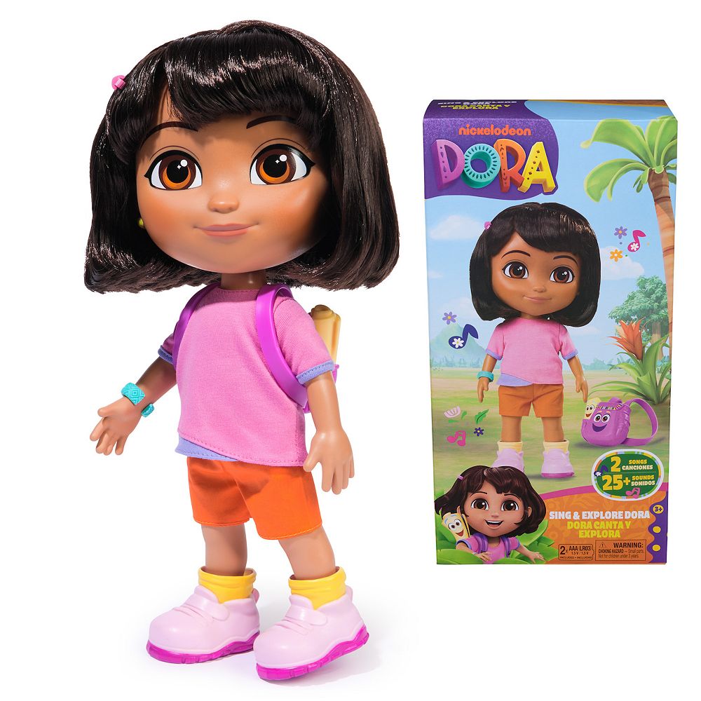 Dora the Explorer Dora Sing & Explore Doll with Music, Sound Effects ...
