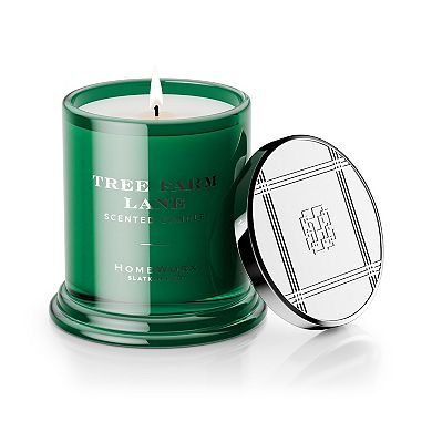 HomeWorx Tree Farm Lane 8-oz. Candle