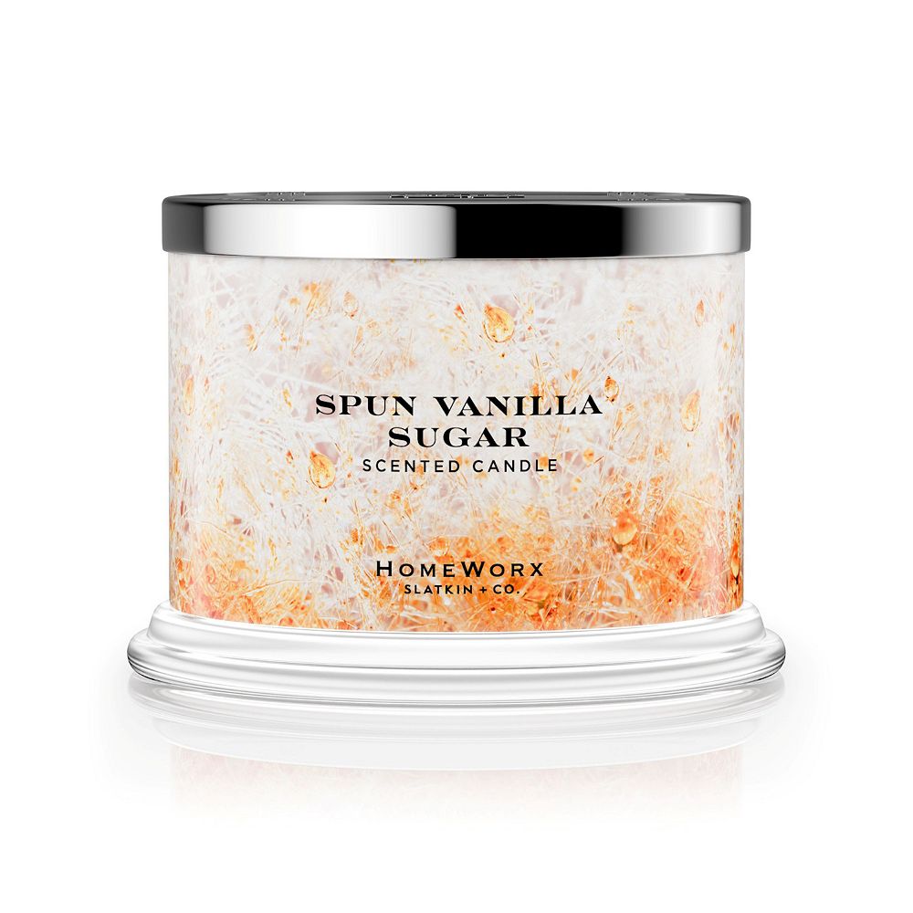 HomeWorx by Slatkin + Co. 14 oz. Spun Vanilla Sugar 3-Wick Candle