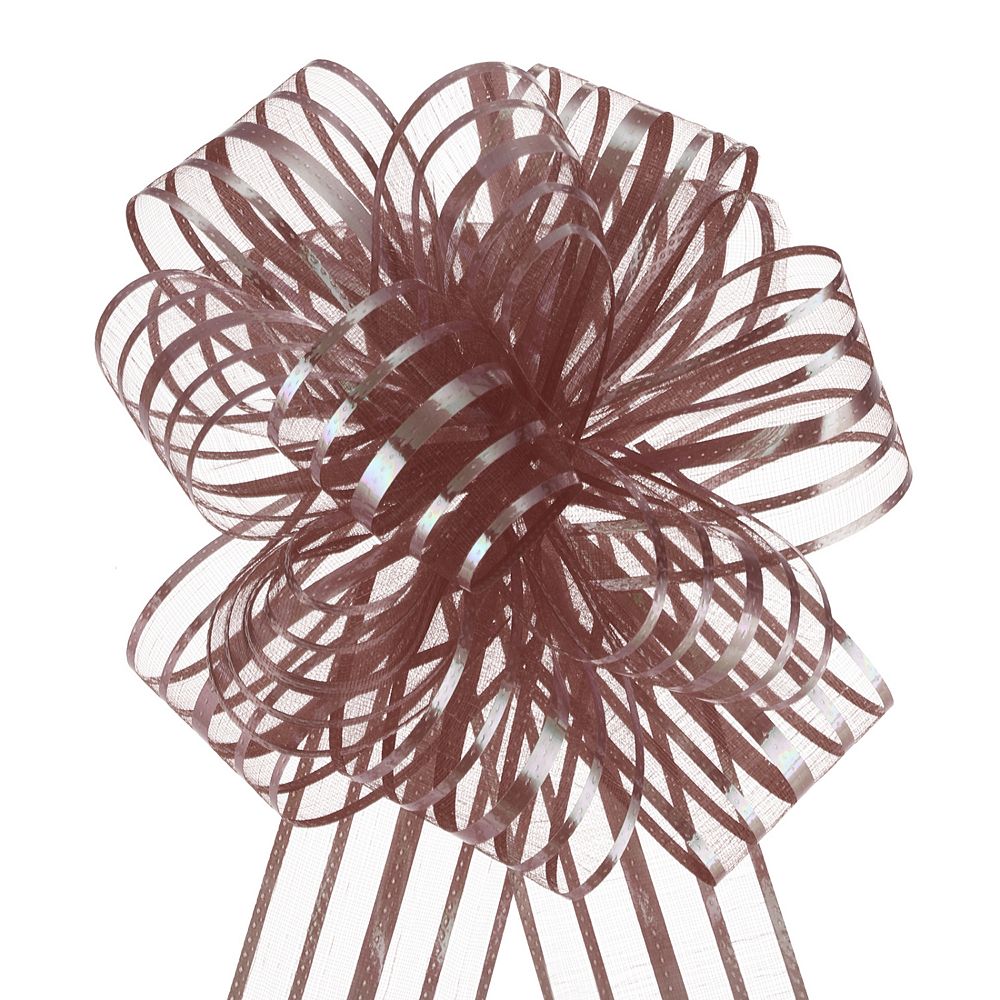 15pcs 4 Inch Organza Large Pull Bows Metallic Gift Wrapping Bows Ribbon