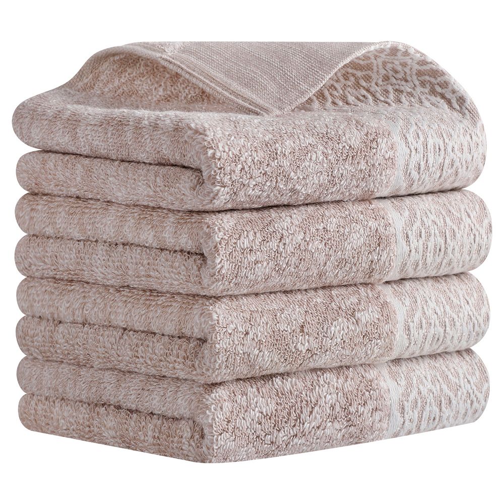 Geometry Pattern Hand Towels Cotton Absorbent Soft Bathroom Hand Towel ...