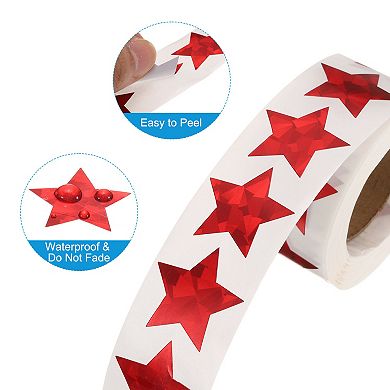 500pcs Star Stickers 1 Inch Self-Adhesive Stickers Coding Label for DIY ...