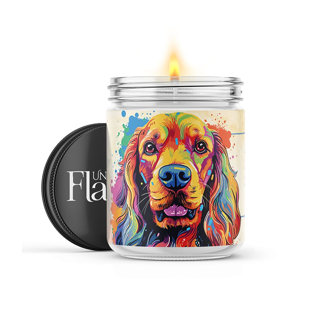 Cocker Spaniel 16-oz Candle Jar - Volcano