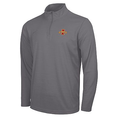 Men's Nike Gray Iowa State Cyclones Intensity Performance Quarter-Zip ...