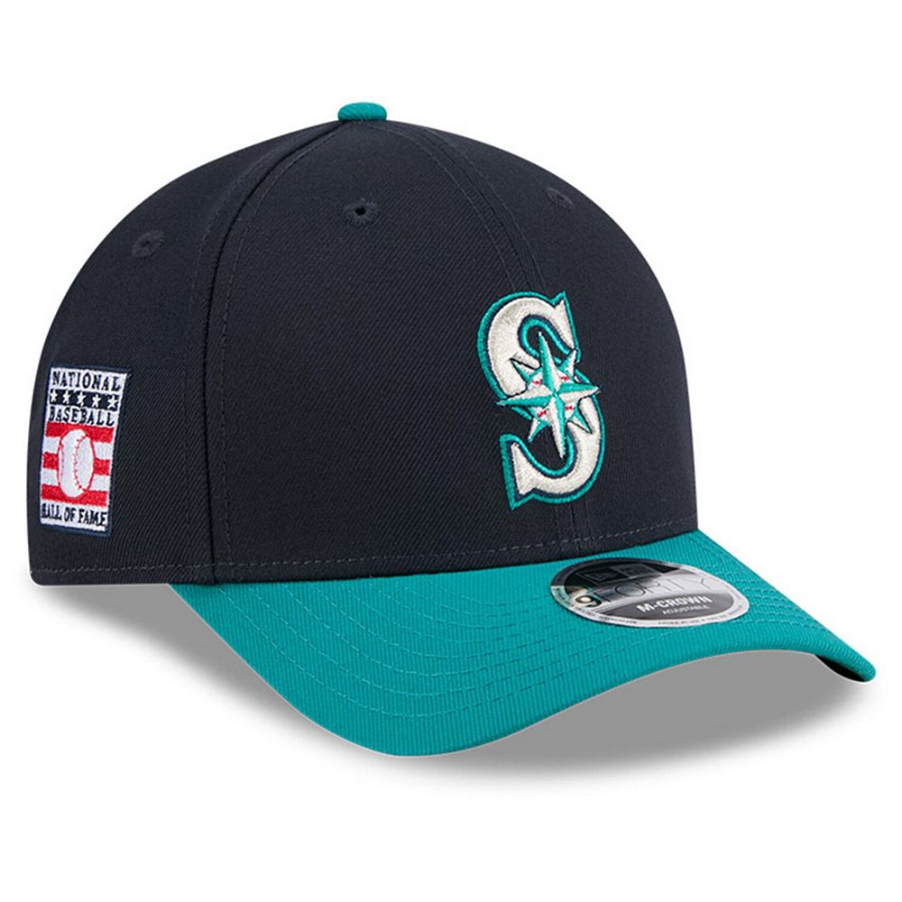 Men's New Era Navy/Aqua Seattle Mariners Baseball Hall of Fame 9FORTY M ...