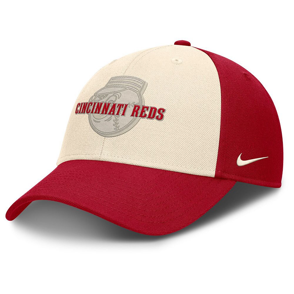 Men's Nike Red/Natural Cincinnati Reds Statement Club Performance ...