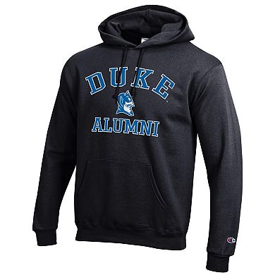 Men's Champion Black Duke Blue Devils Arch Logo Alumni Pullover Hoodie