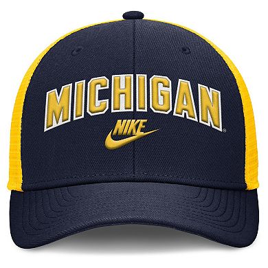 Men's Nike Navy/Maize Michigan Wolverines Legacy Arch Rise Performance ...