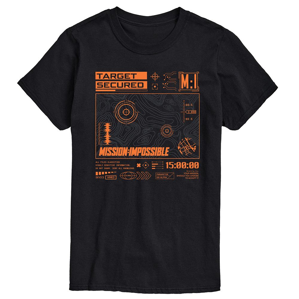 Big & Tall Men's Mission: Impossible Target Secured Graphic Tee