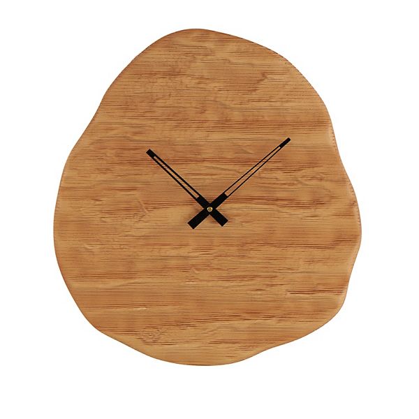 Stella & Eve Wood Wavy Decorative Wall Clock