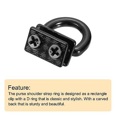Metal Bag Connector with D Ring, Purse Bridge Hanger Buckle with Screws ...
