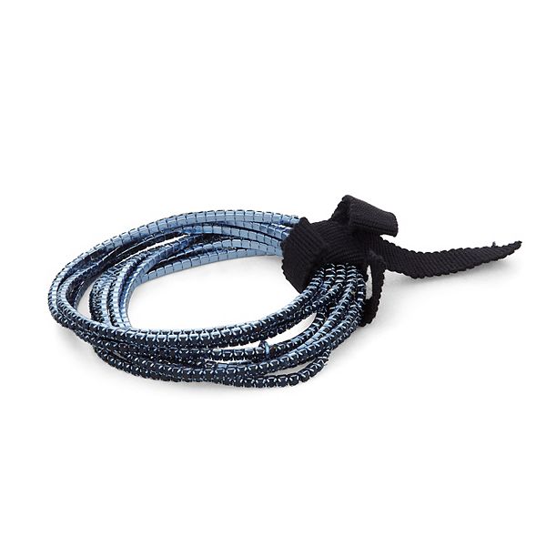 Simply Vera Vera Wang Gold Tone Crystal 7-piece Stretch Bracelet Set