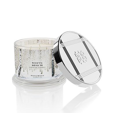 HomeWorx White Birch 14-oz. 3-Wick Specialty Candle