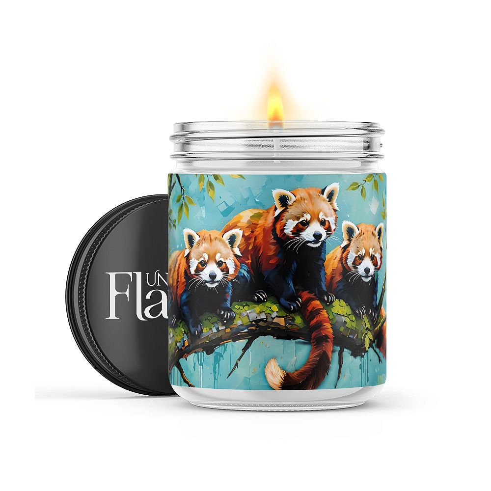 Red Pandas 16-oz Candle Jar - Black Ice
