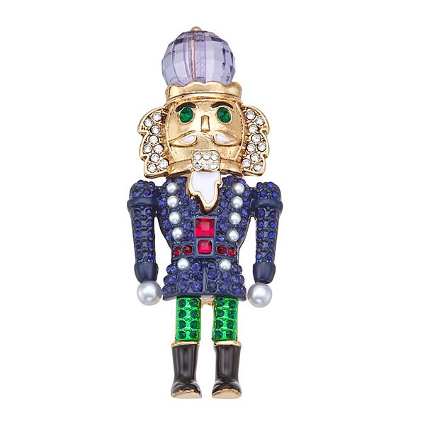 Napier Gold Tone Nutcracker Pin