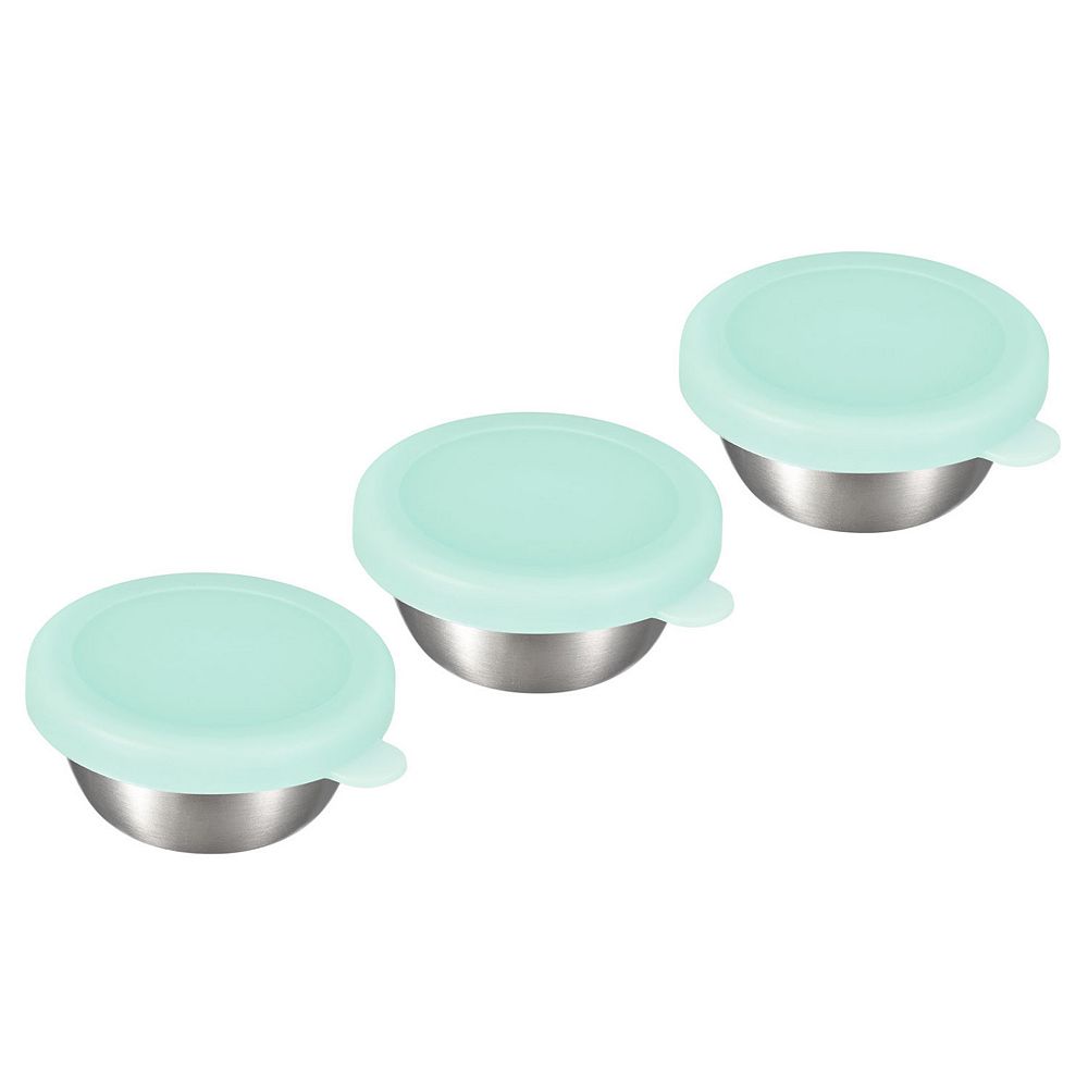 3pcs Salad Dressing Container to Go, 1.7oz Stainless Steel Condiment ...