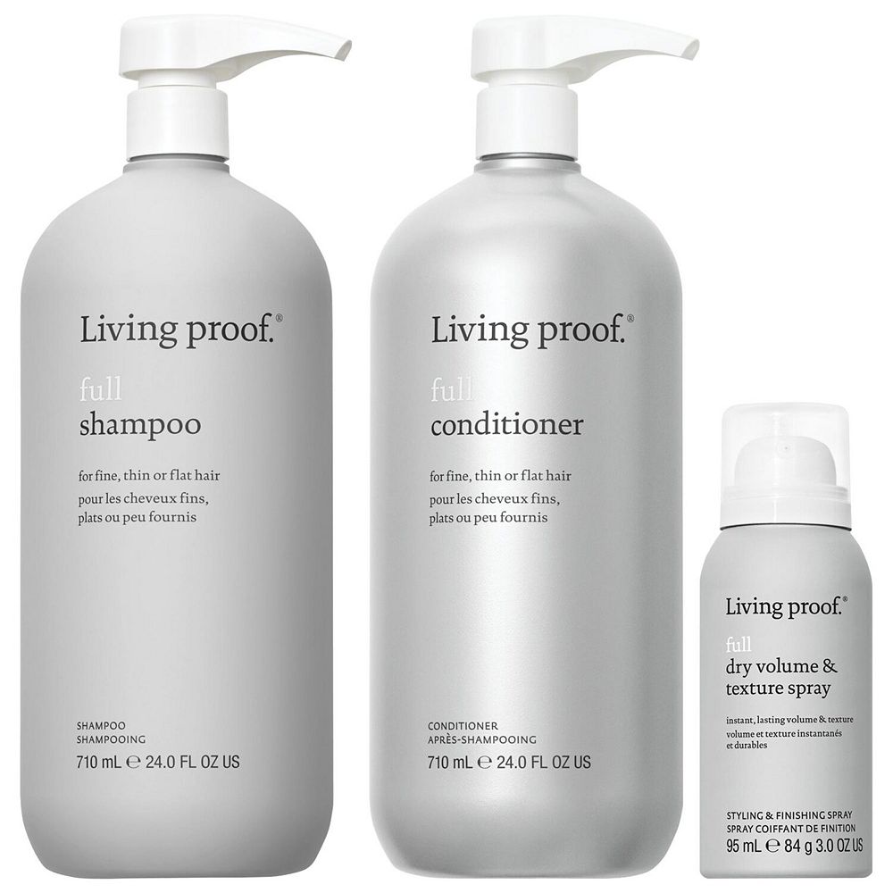 Living Proof Jumbo Full Shampoo and Conditioner with Mini Dry Volume ...