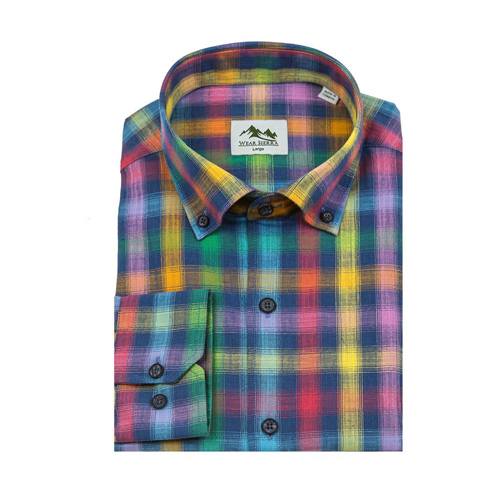 Wear Sierra Top Shelf Cotton Long Sleeve Button Down Shirts in Colorful ...