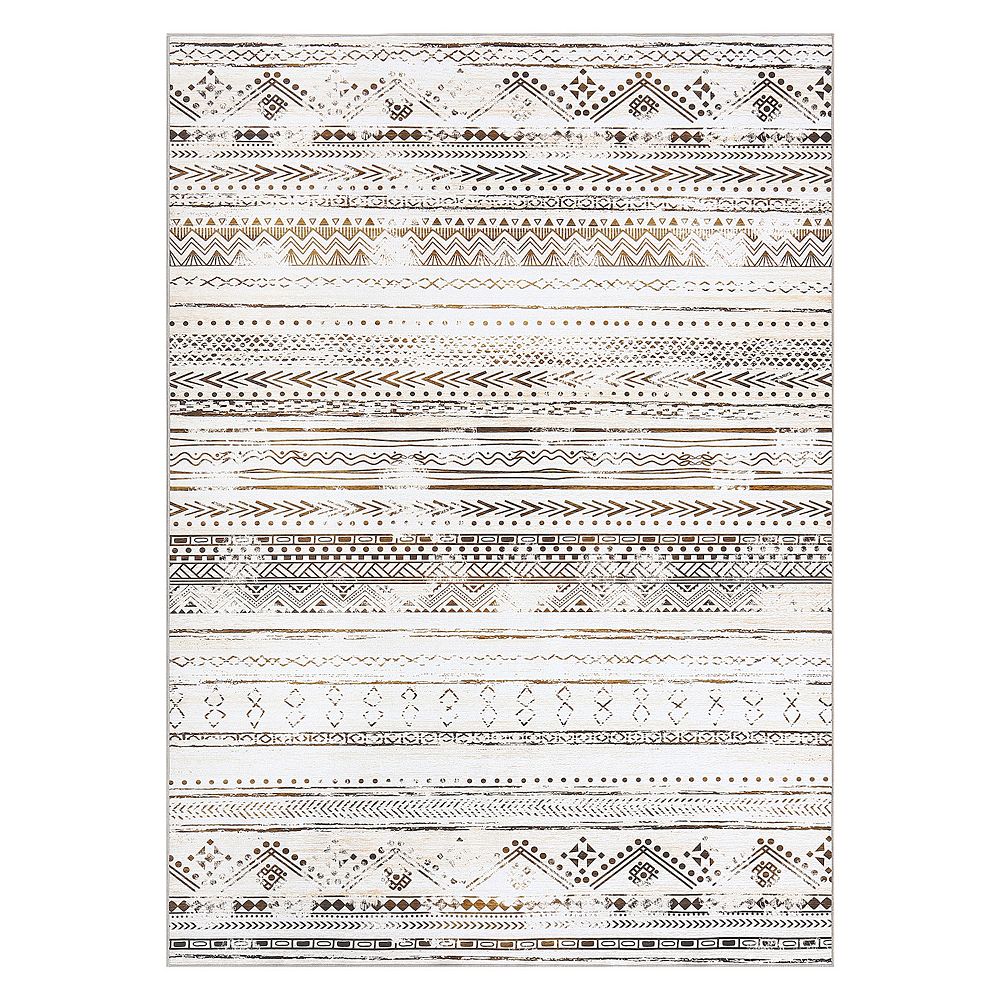 Garvee Boho Vintage Area Rug Machine Washable Non Slip Low Pile Rugs ...