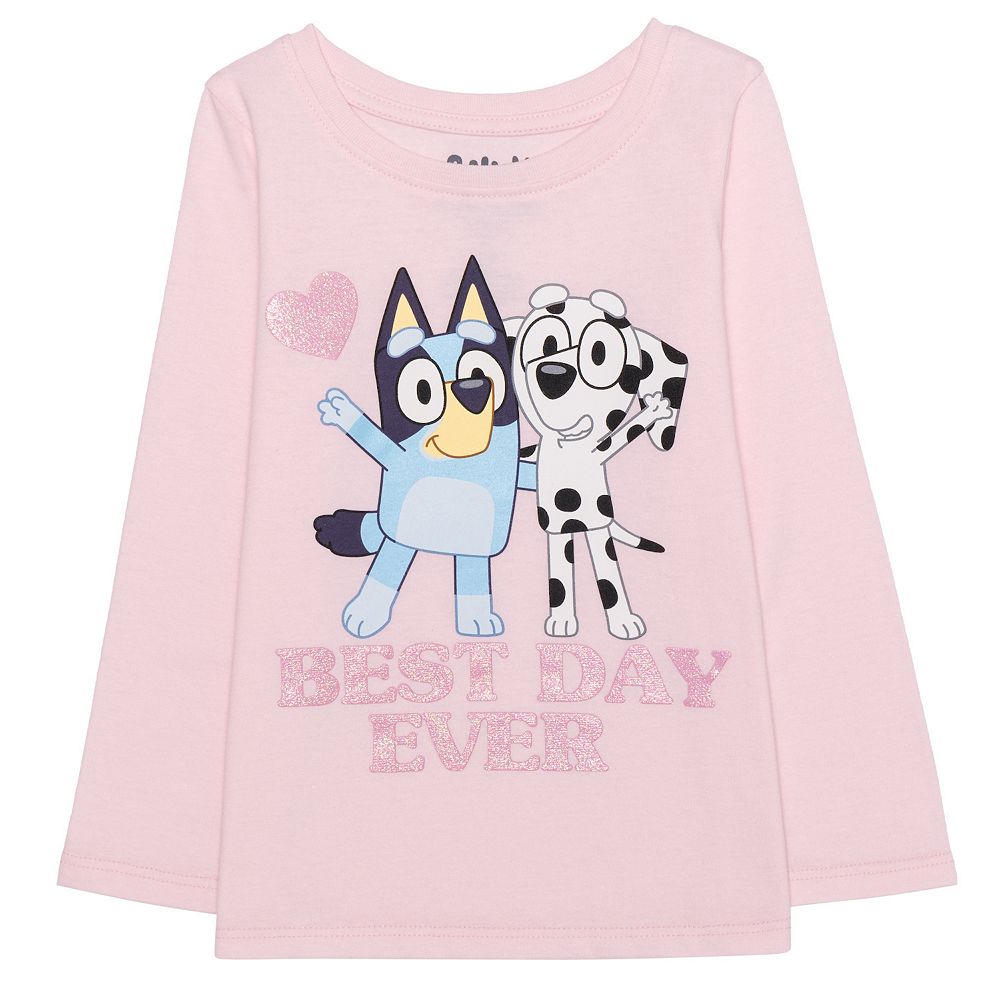 Baby & Toddler Girl Jumping Beans® Bluey Best Day Ever Long Sleeve ...