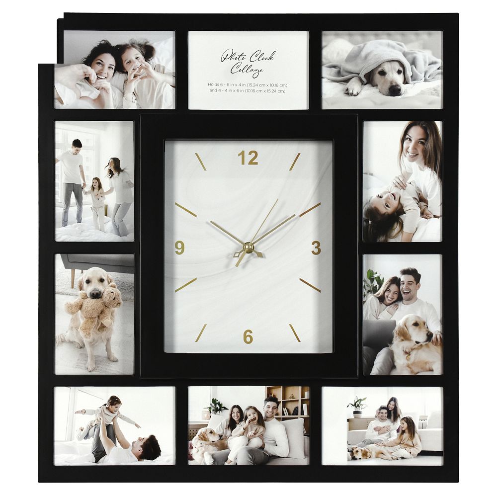 American Art Décor Picture Frame Collage Clock