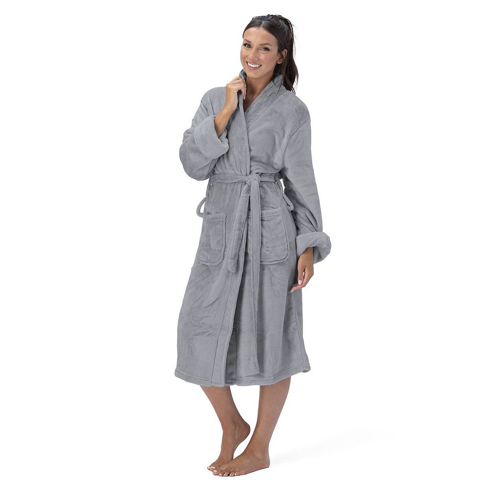 Northwest Unisex Lava Smoke Silk Touch S/M Bathrobe 23x41 Inches