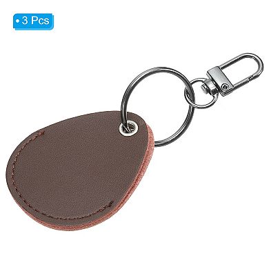Leather Key Fob, 3 Pack Leather Key Fobs with Key Rings DIY Keychain ...