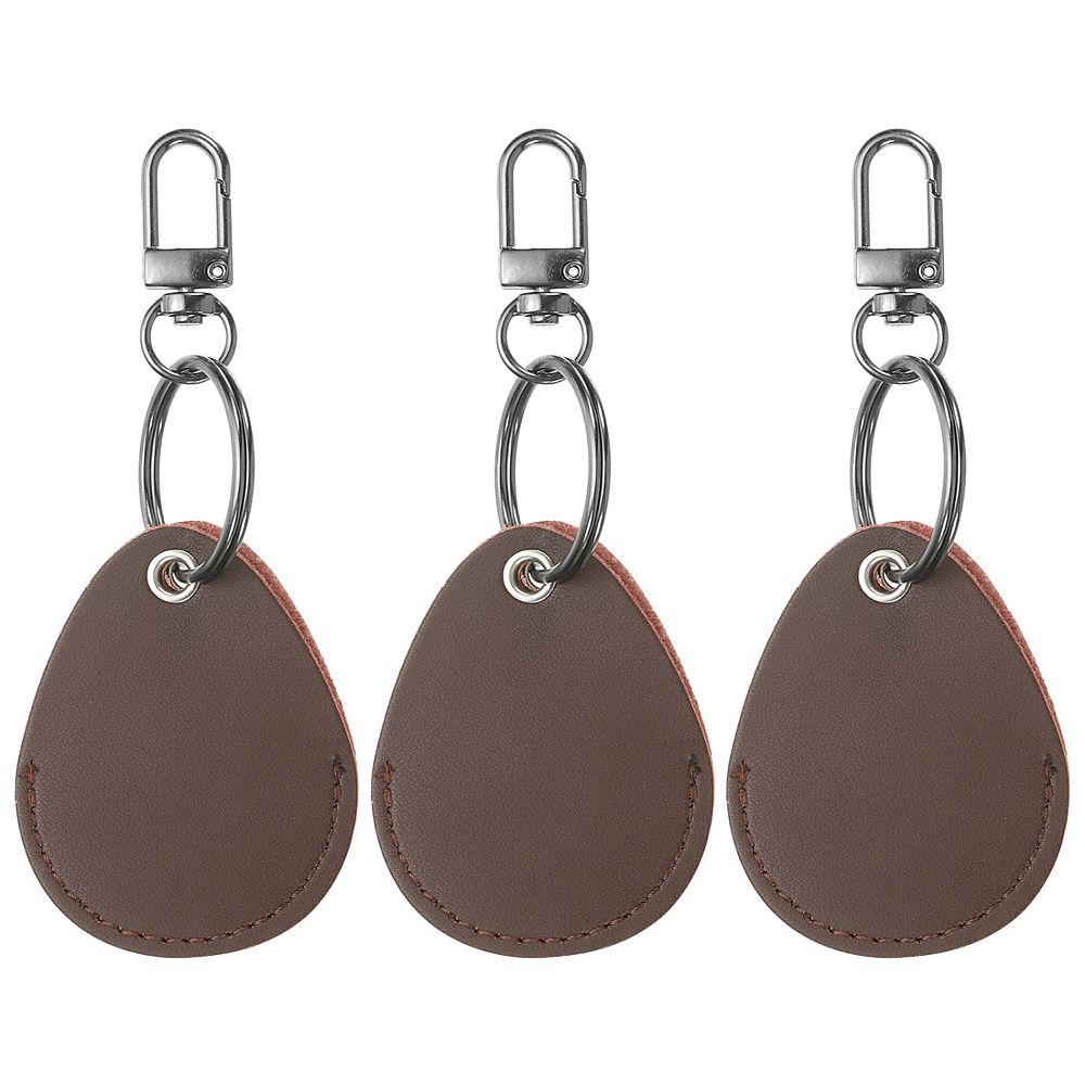 Leather Key Fob, 3 Pack Leather Key Fobs with Key Rings DIY Keychain ...