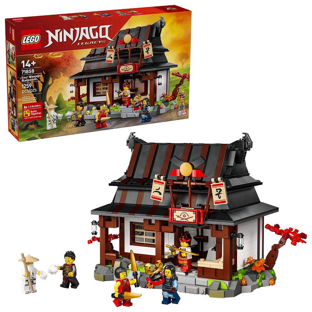 LEGO NINJAGO Four Weapons Blacksmith 71858 Building Kit (1259 Pieces)