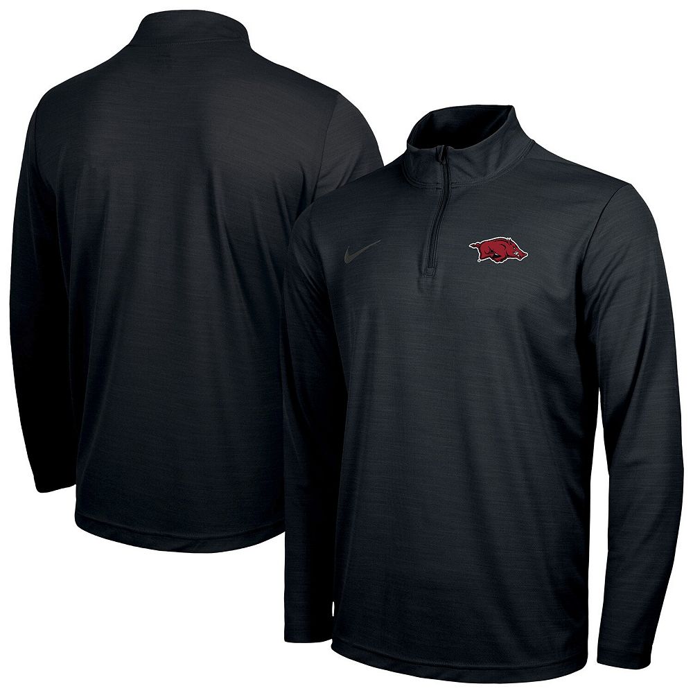 Men's Nike Black Arkansas Razorbacks Intensity Performance Quarter-Zip ...