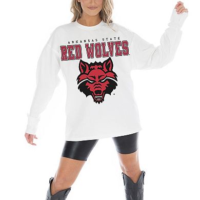Women's Gameday Couture White Arkansas State Red Wolves Big Goals ...