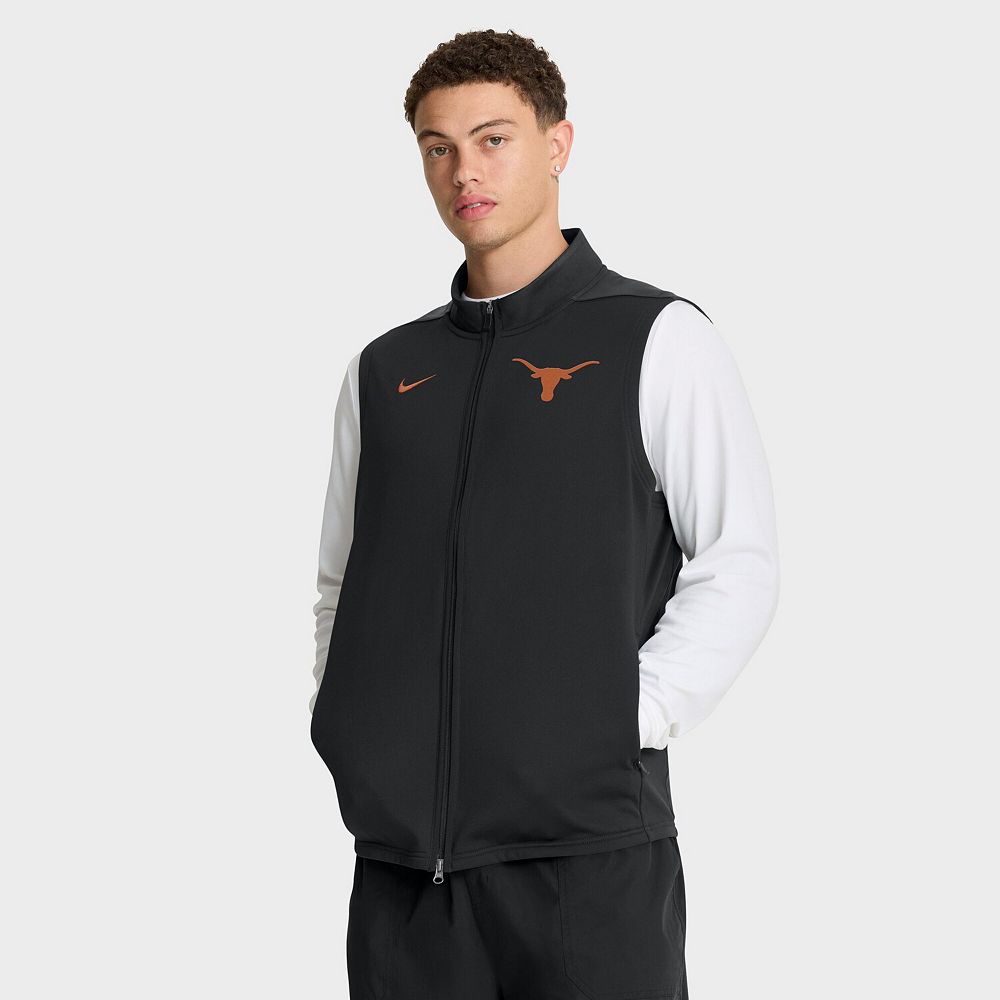 Men's Nike Black Texas Longhorns Primetime Victory Performance Full-Zip ...