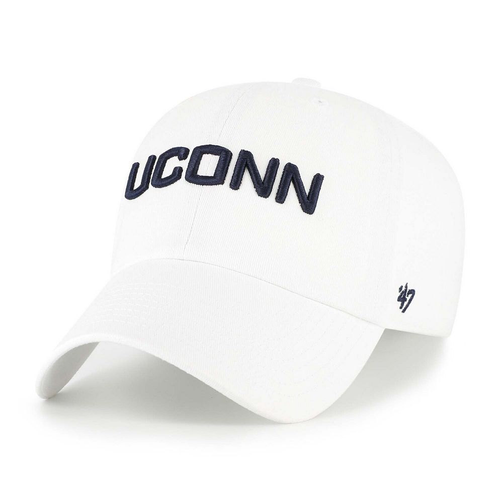Men's '47 White UConn Huskies Clean Up Adjustable Hat