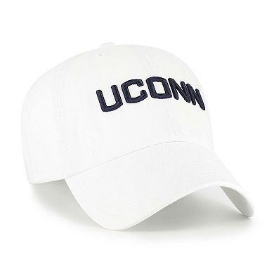 Men's '47 White UConn Huskies Clean Up Adjustable Hat