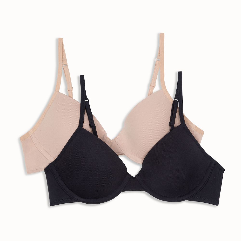 Girls 10-18 Hanes® 2-Pack Molded Flexi-Wire Bras