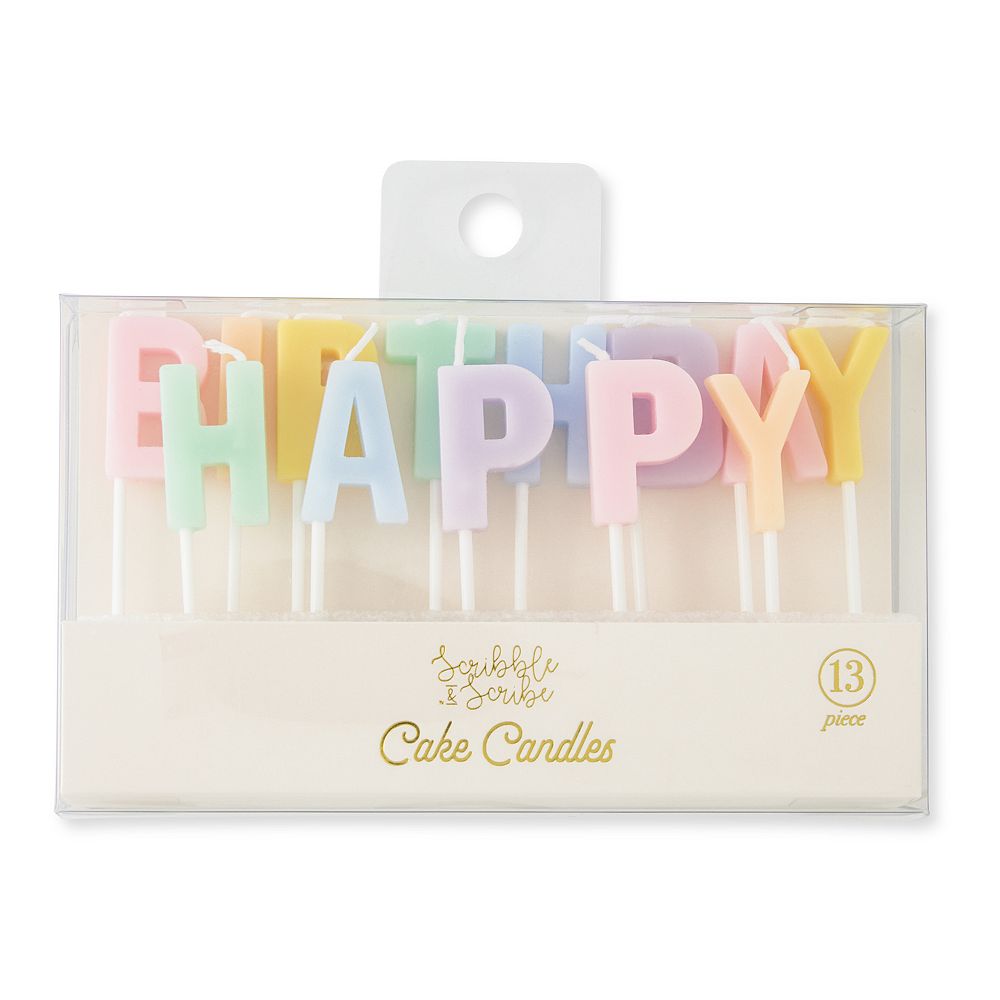 Scribble & Scribe 13-pc. Happy Birthday Cake Candles