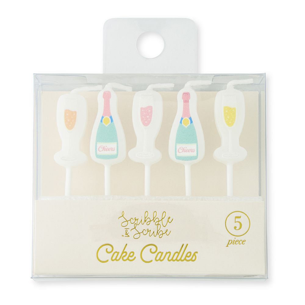 Scribble & Scribe 5-pc. Cake Candles - Spirits