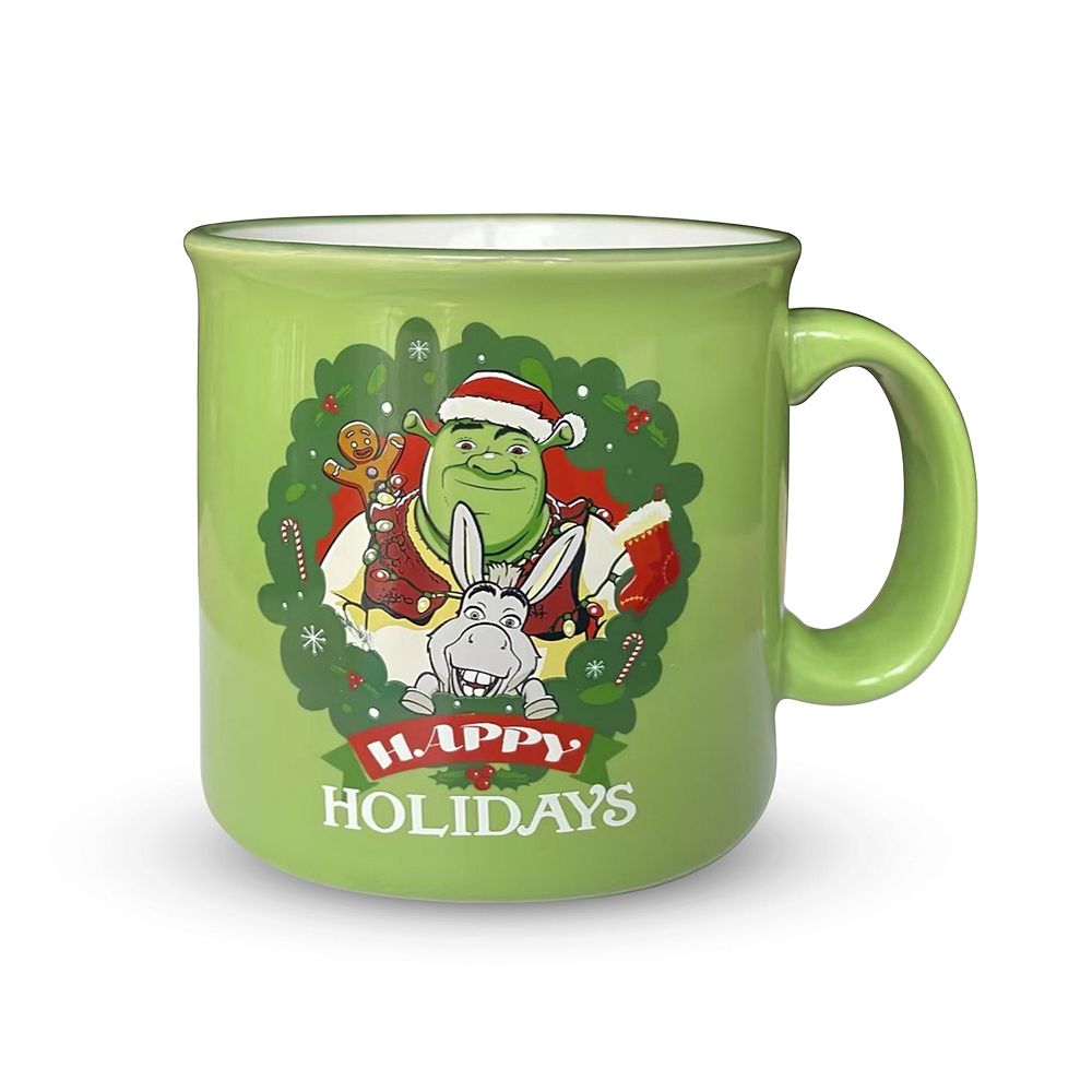 Silver Buffalo Shrek Happy Holidays 20-oz. Ceramic Camper Mug
