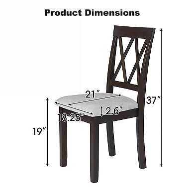 Merax Dining Room Chairs Set of 2, Accent Diner Chairs Upholstered ...