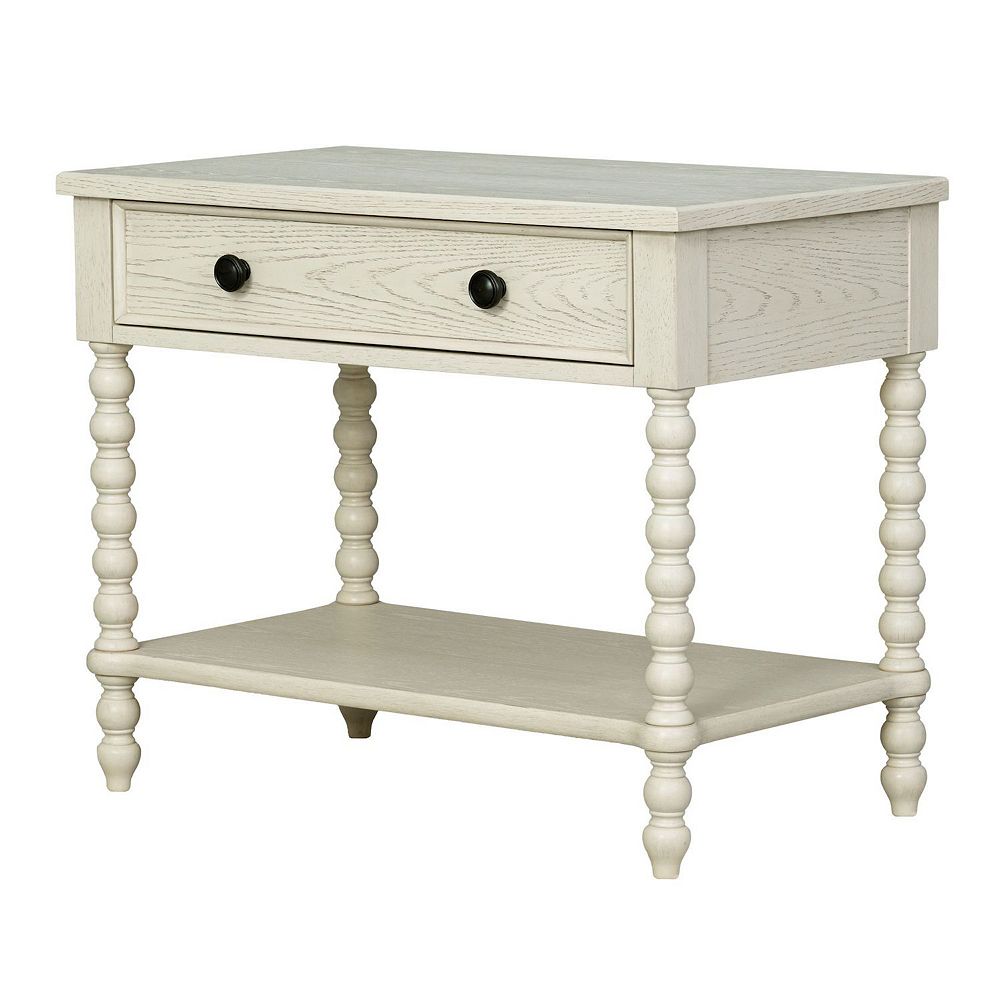 Madison Park Signature Beckett Large Turned Wood Spindle Nightstand ...