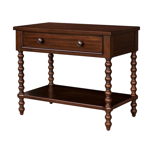 Madison Park Signature Beckett Large Turned Wood Spindle Nightstand ...